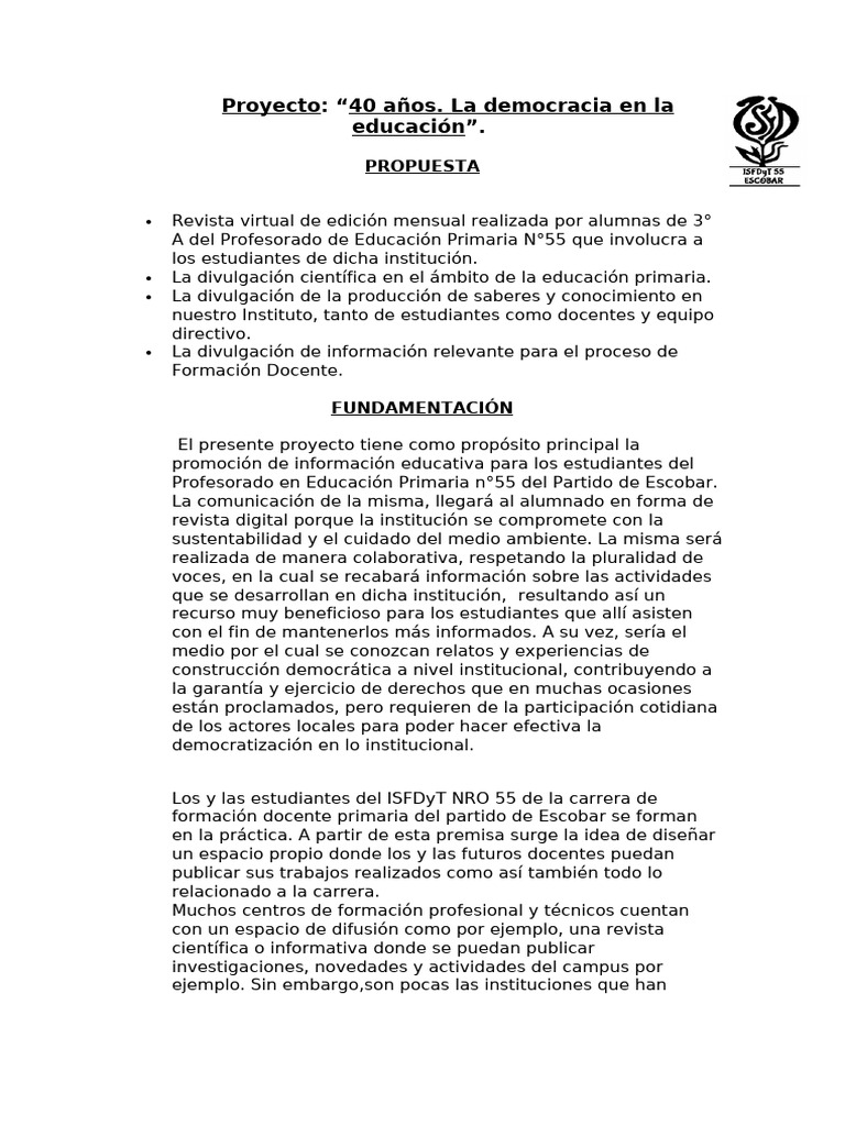 Proyecto 3A | PDF | Maestros | Crecimiento personal y profesional