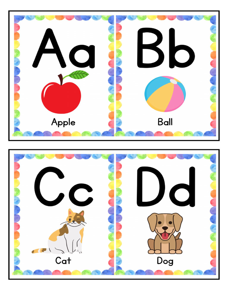 Flascard Huruf | PDF