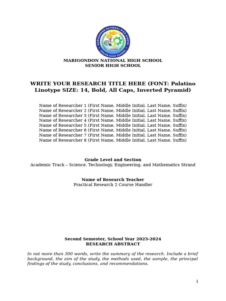 Research Paper Format | PDF