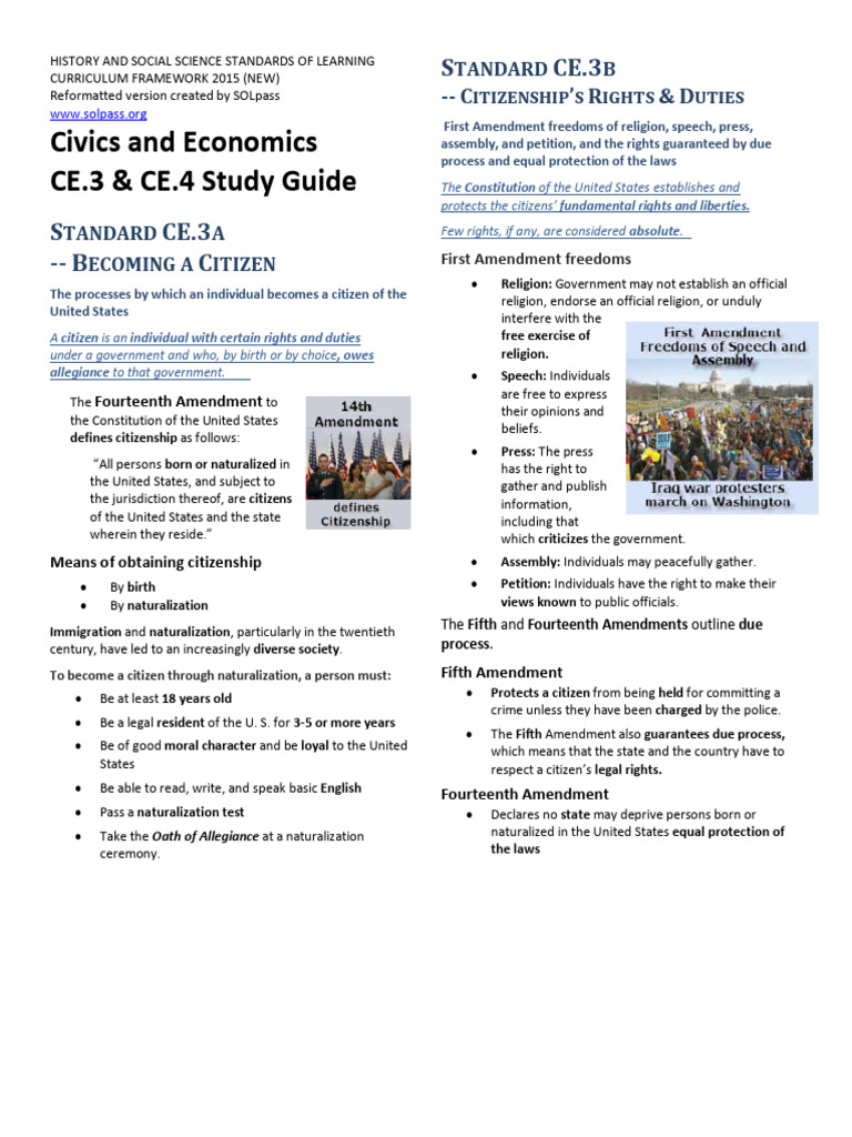 Civics 2015 Ce3.1 | PDF