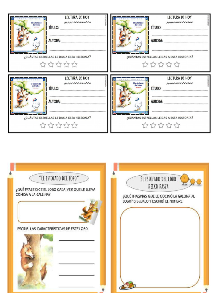 Actividades El Estofado Del Lobo | PDF