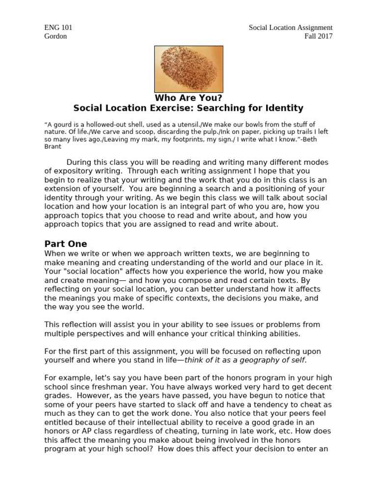 Social Location | PDF