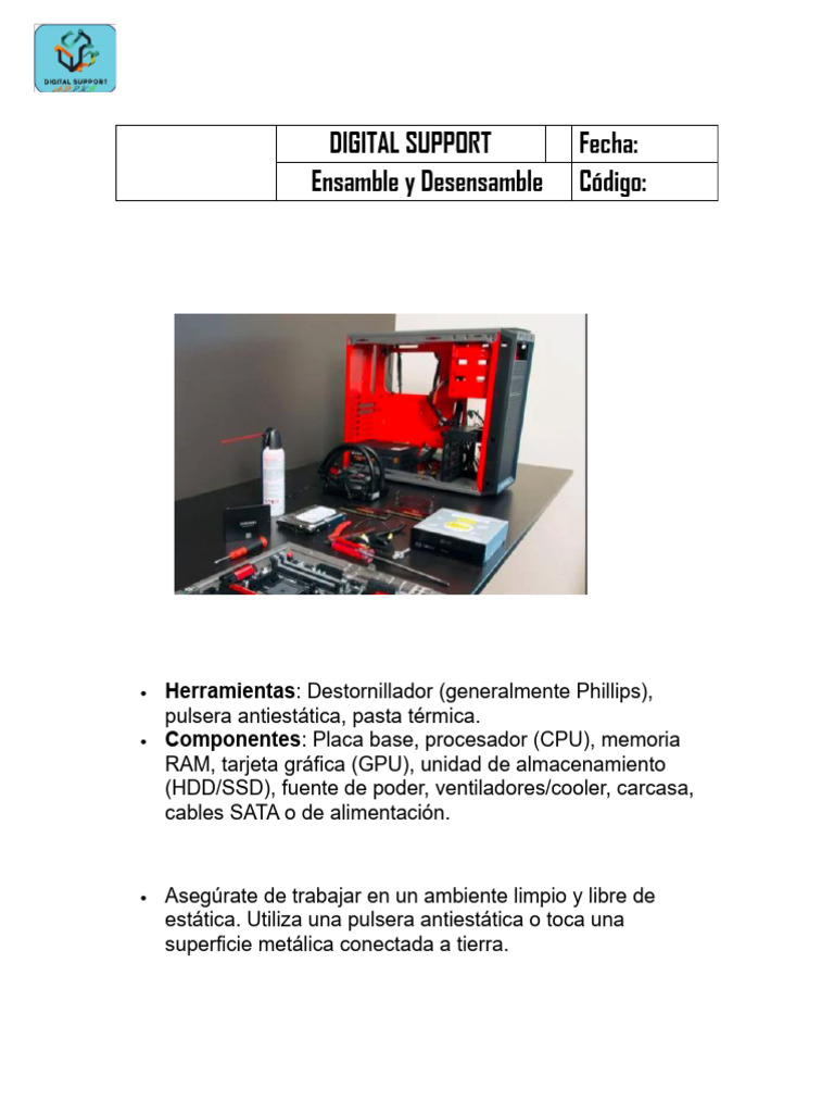 Ensamble y Desensamble | PDF