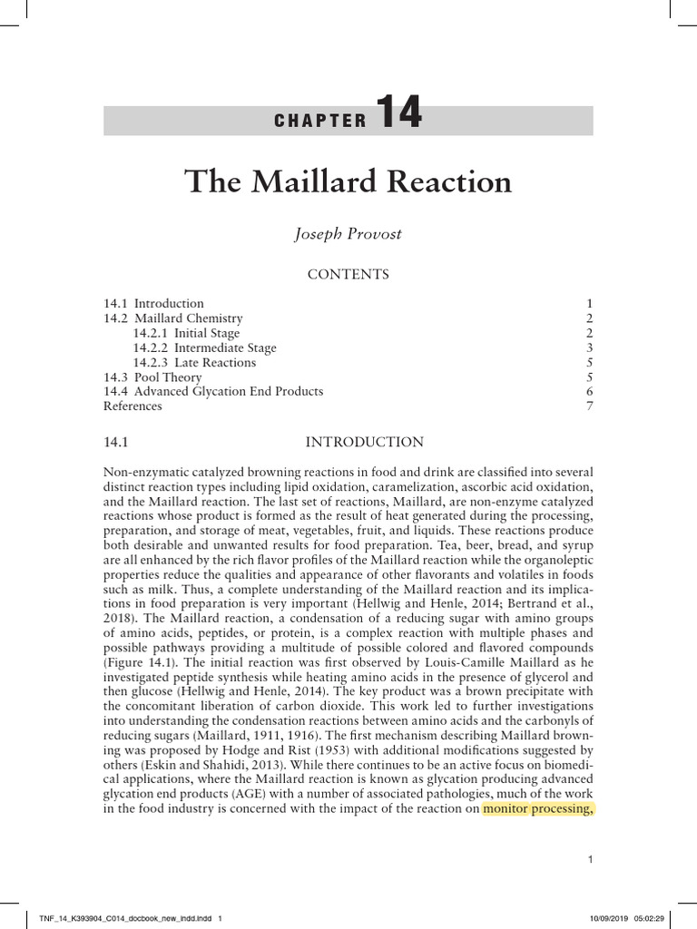 Maillard Reaction Proofs | PDF