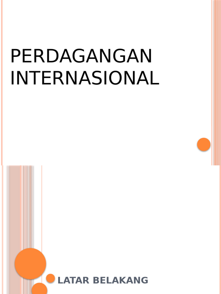 Perdagangan Internasional | PDF