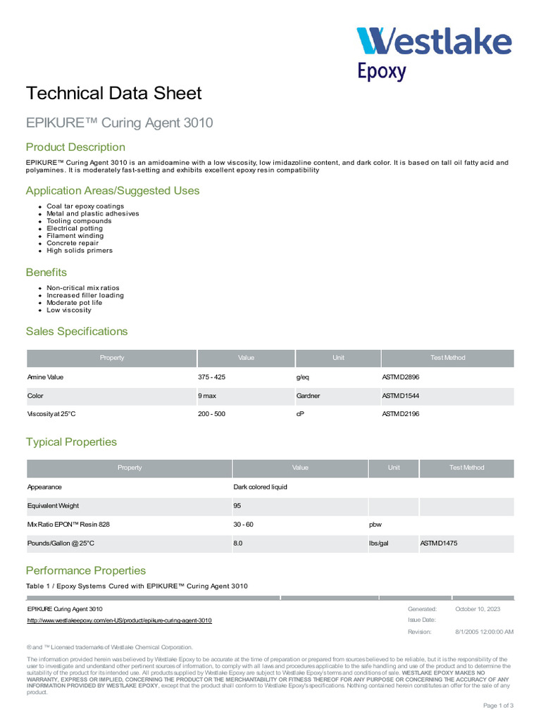 TDS Epikure 3010 | PDF