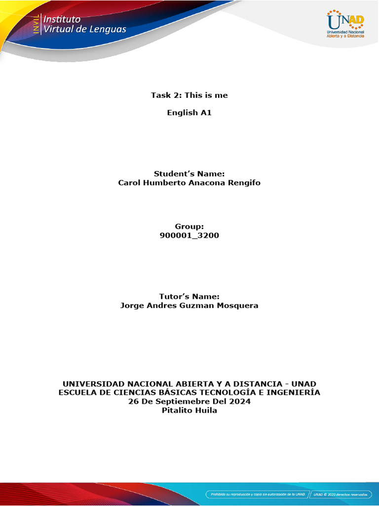 Anexo 1 - Plantilla de Entrega Task 2 - Carol Humberto Anacona | PDF