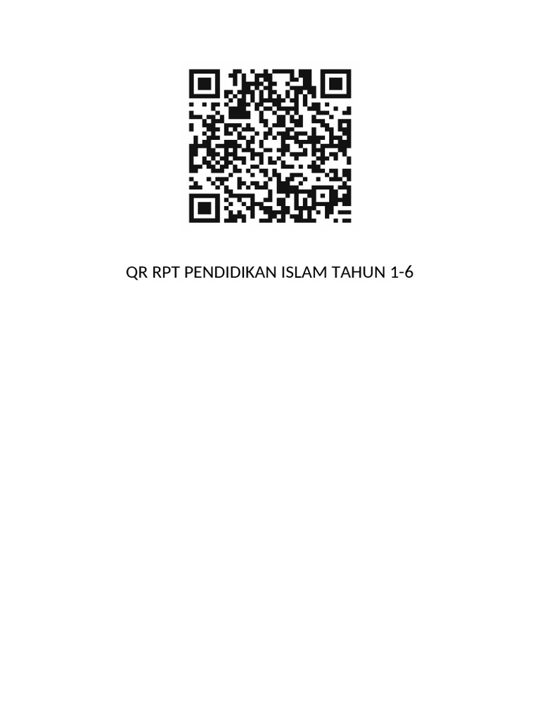 QR RPT Pendidikan Islam | PDF