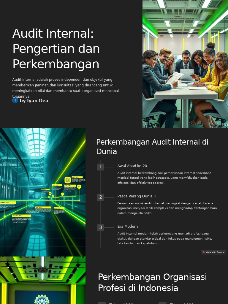 Audit Internal Pengertian Dan Perkembangan | PDF