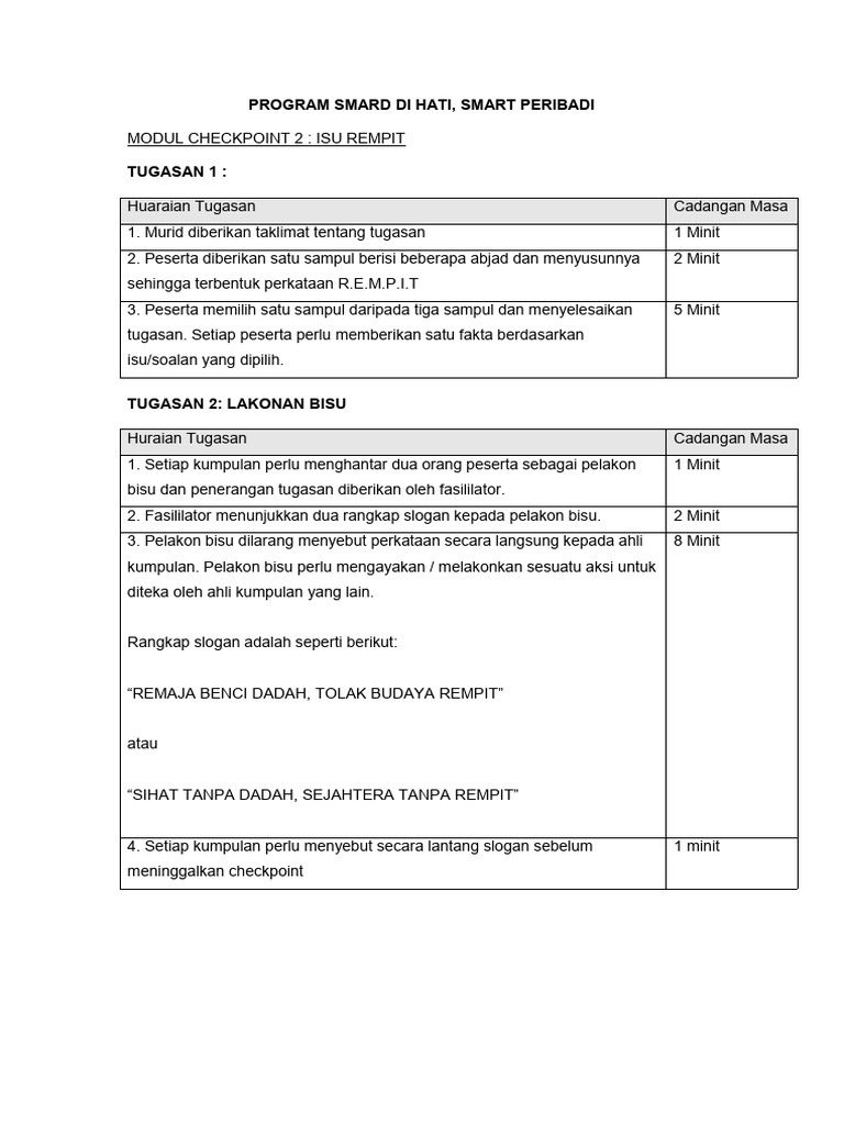 Modul Checkpoint Dua | PDF