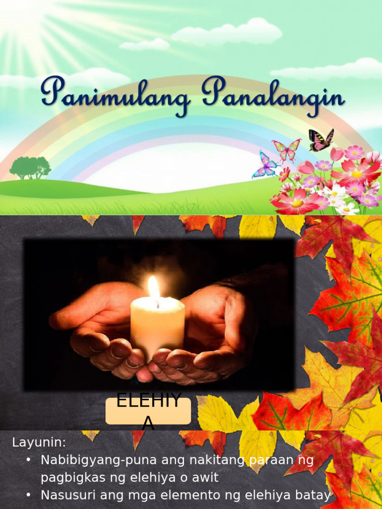 Pagsusuri Sa Elemento NG Elehiya | PDF