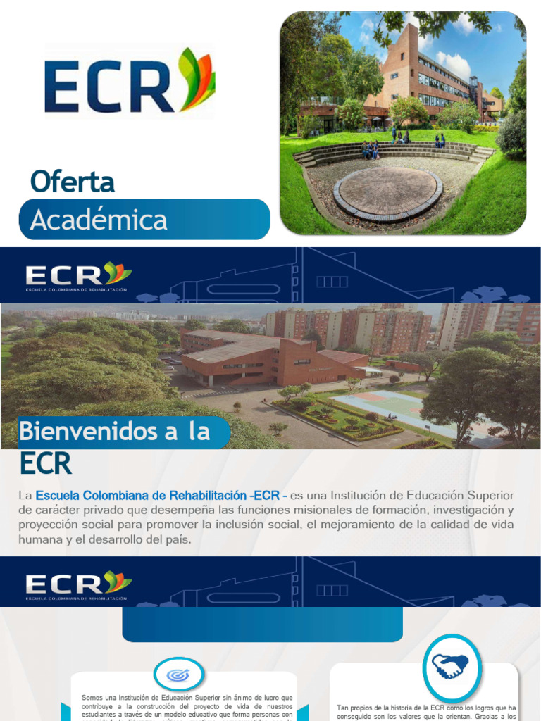 Presentacion Oferta Academica Ecr | PDF
