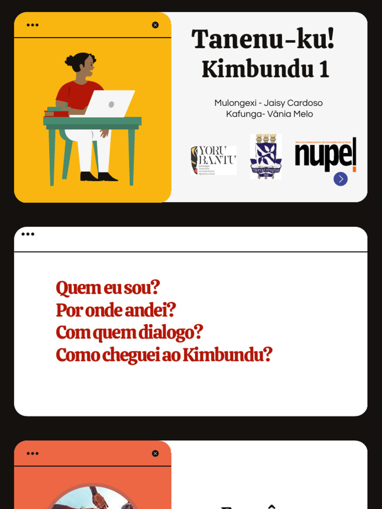 Kimbundu 1 - Aula 1 - Apresentação | PDF