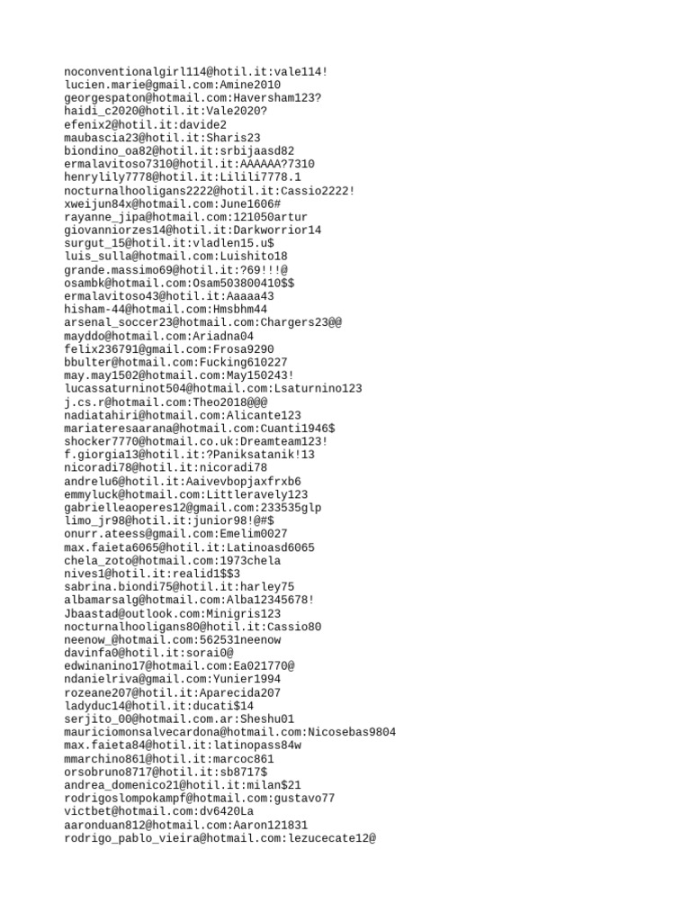Good Emails - TXT - Hotmail | PDF