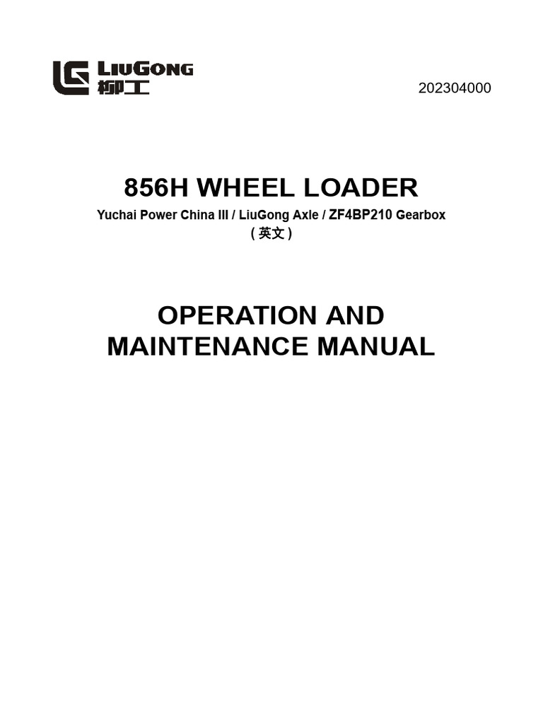 856H Operator Manual | PDF