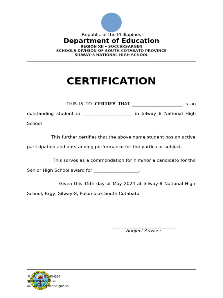 Letter of Commendation For Communication | PDF