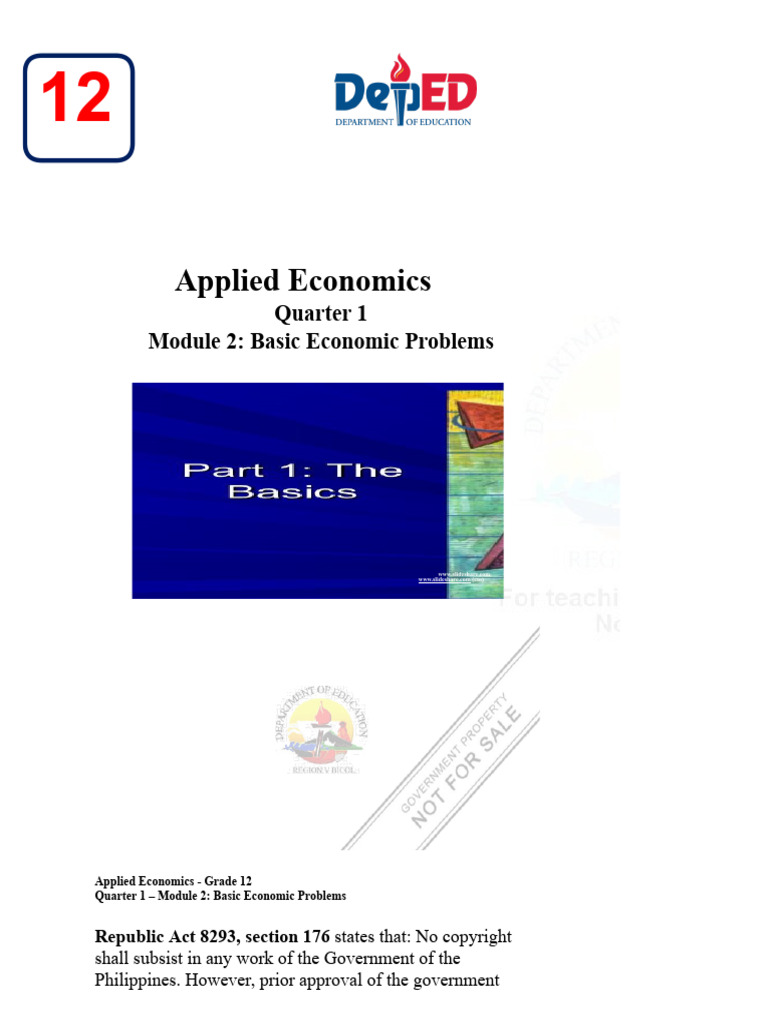 Applied Economics Module 2 Q1 | PDF