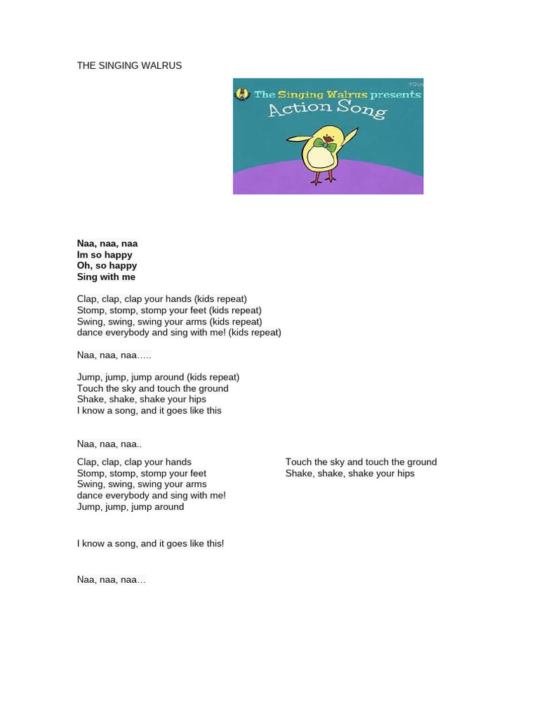 The Singing Walrus Pdf