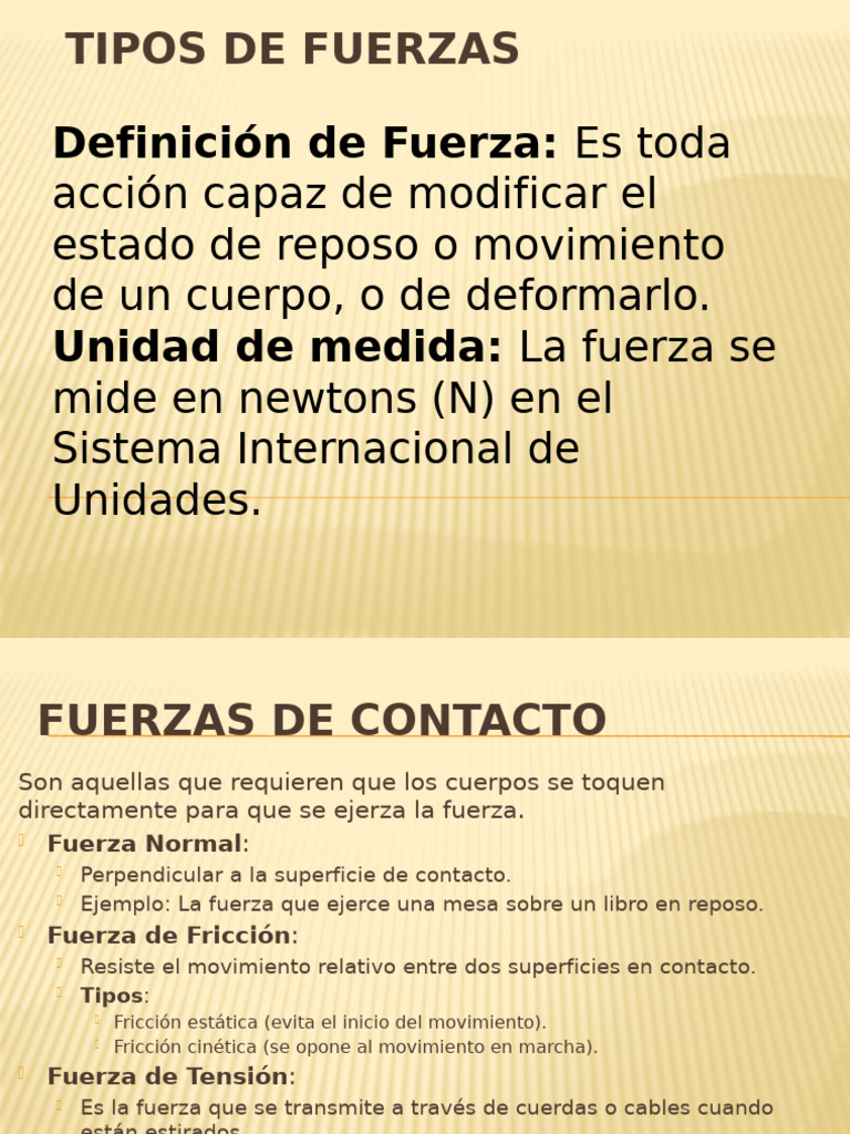 Tipos de Fuerzas | PDF