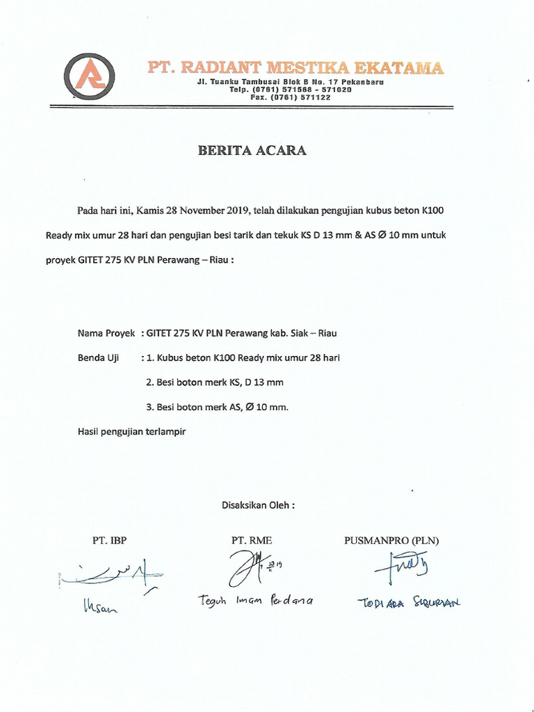 Pengujian Besi D13 Ks & Dia.10 As | PDF