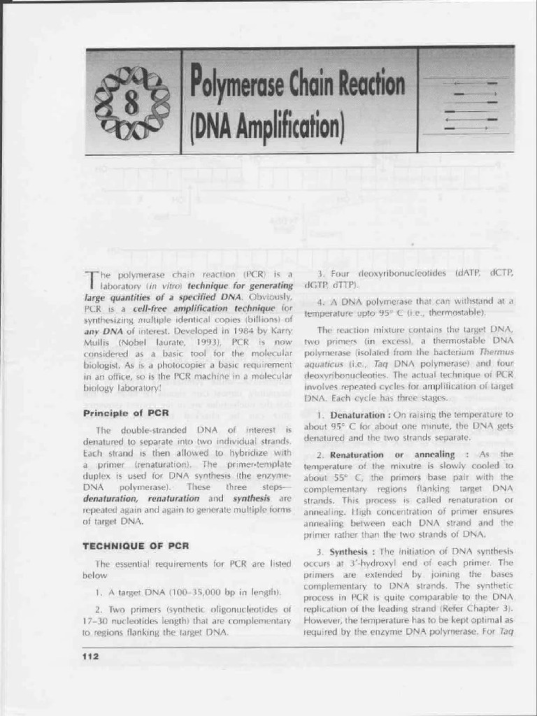 Polymerase Chain Reaction (PCR) | PDF | Polymerase Chain Reaction ...