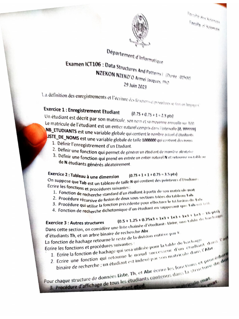 Enoncé TP FINAL ICT 106 | PDF
