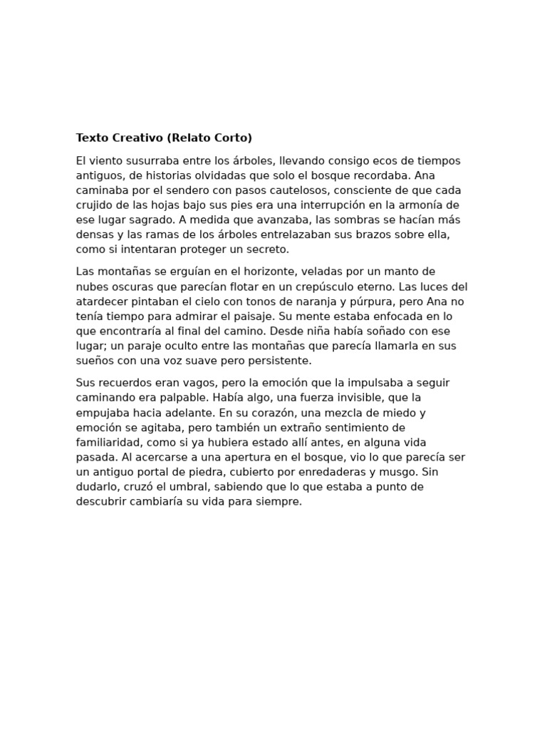 Relato Corto | PDF