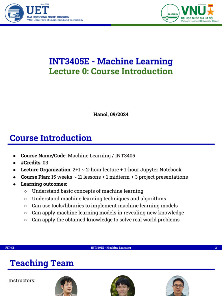 Lecture 0 - Course Introduction | PDF