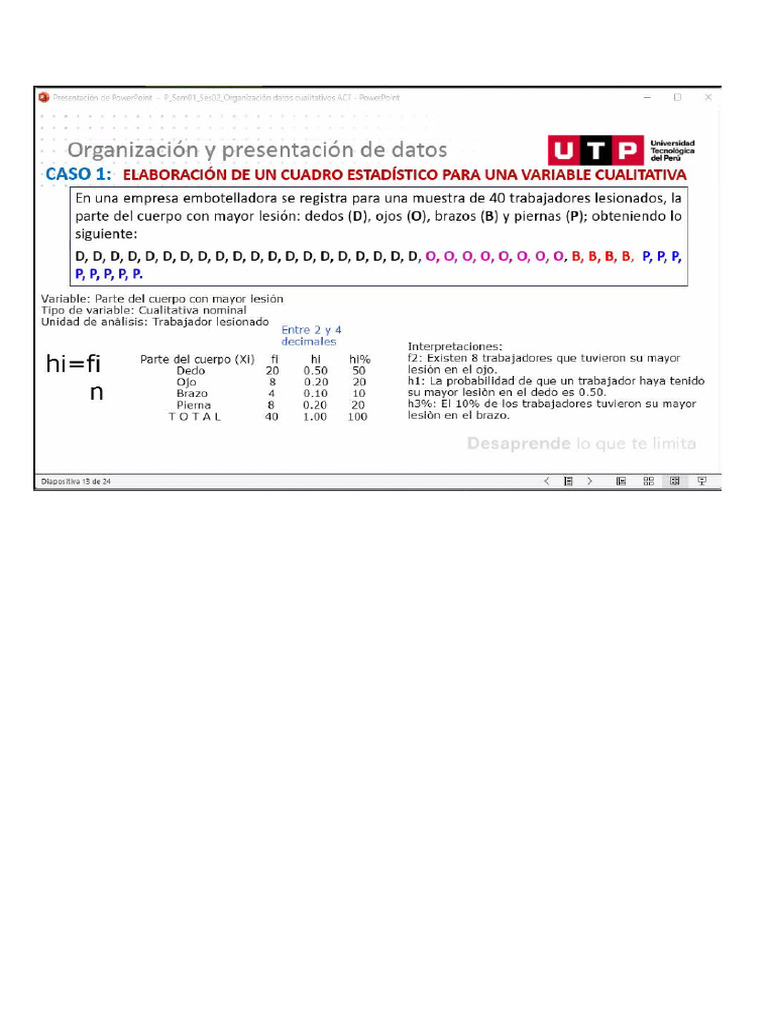 Ejemplo Ejercicio Estadistica | PDF