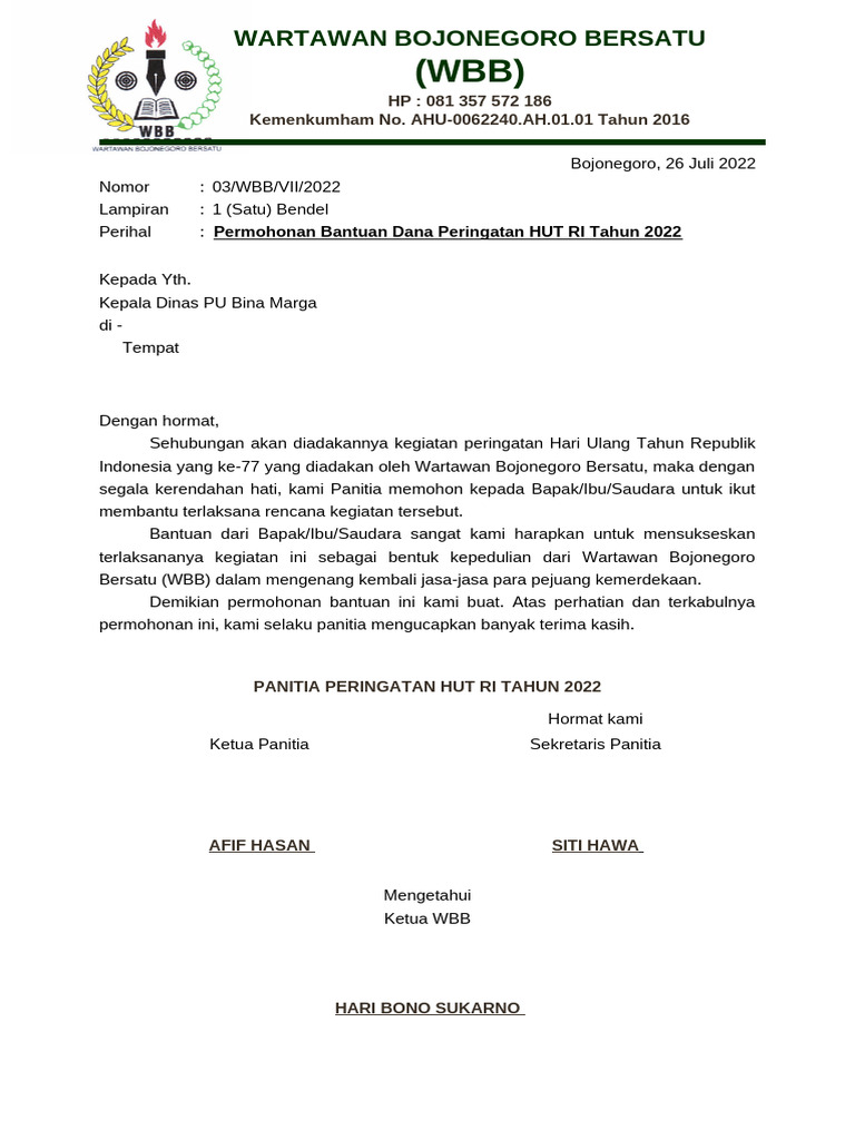 Proposal Hut Ri | PDF | Political Events | Political Parties