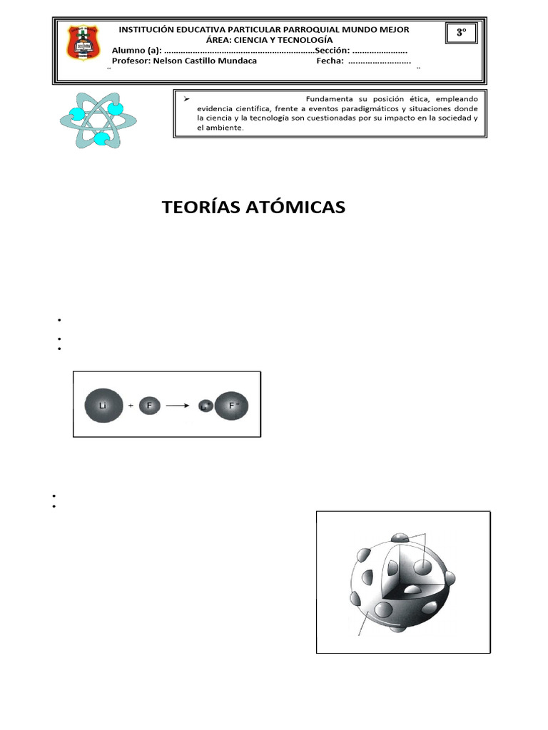 Módulo de Aprendizaje Teorías Atómicas | PDF