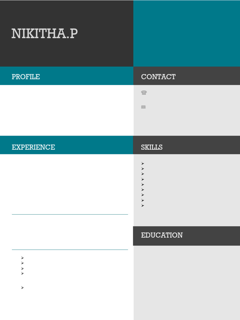 Nikitha Resume | PDF