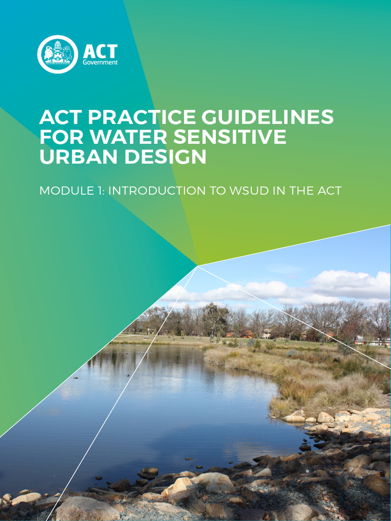 Wsud Module 1 Introduction To Wsud in The Act 20180305 | PDF