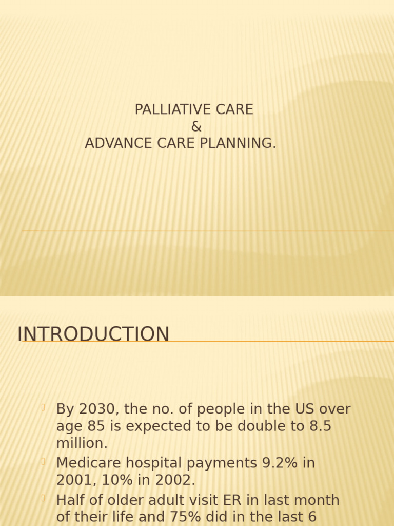 Palliative Care Presentation | PDF | Palliative Care | Health Care