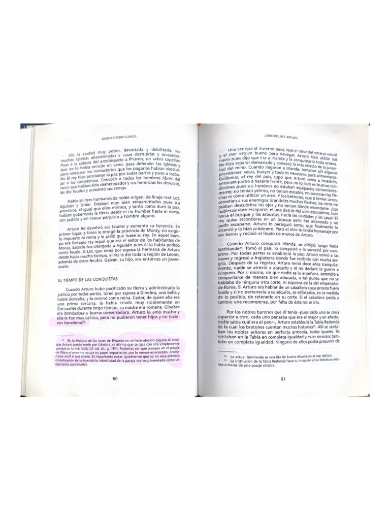 Libro Del Rey Arturo. Roman de Brut. Wace | PDF
