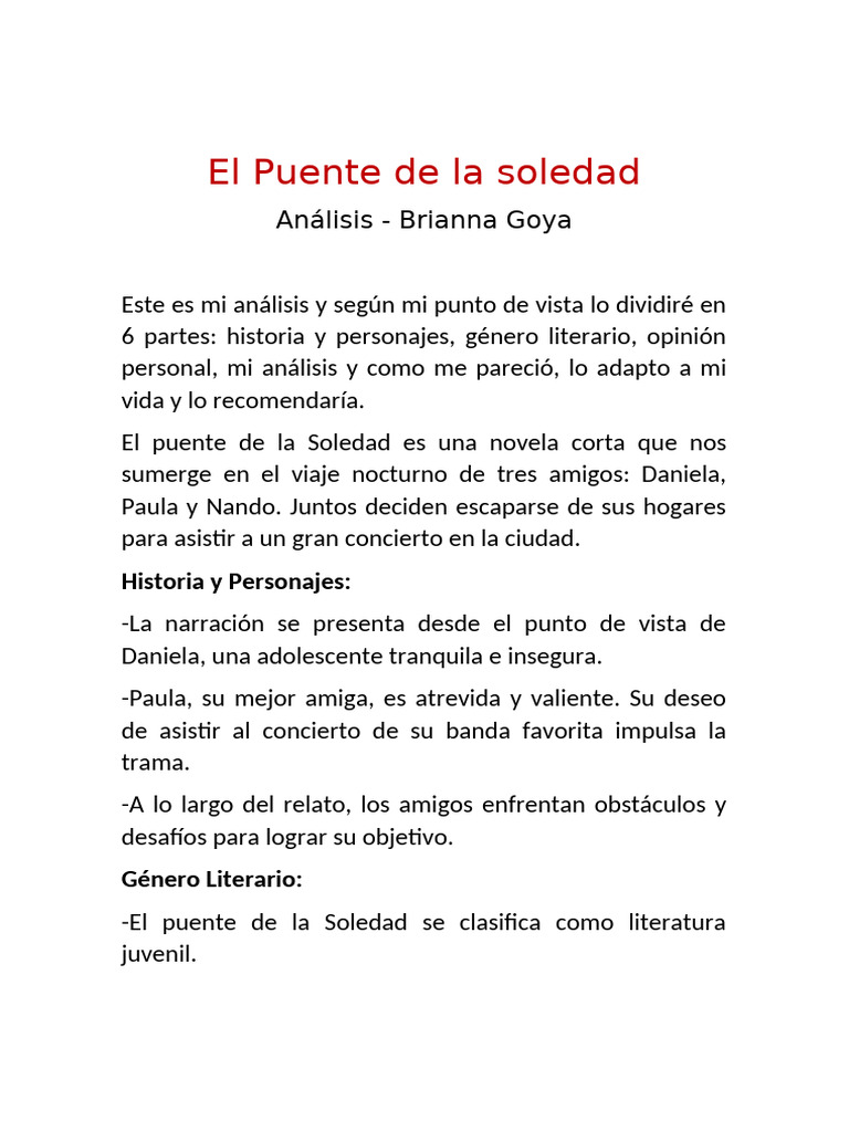 El Puente de La Soleda Irr | PDF