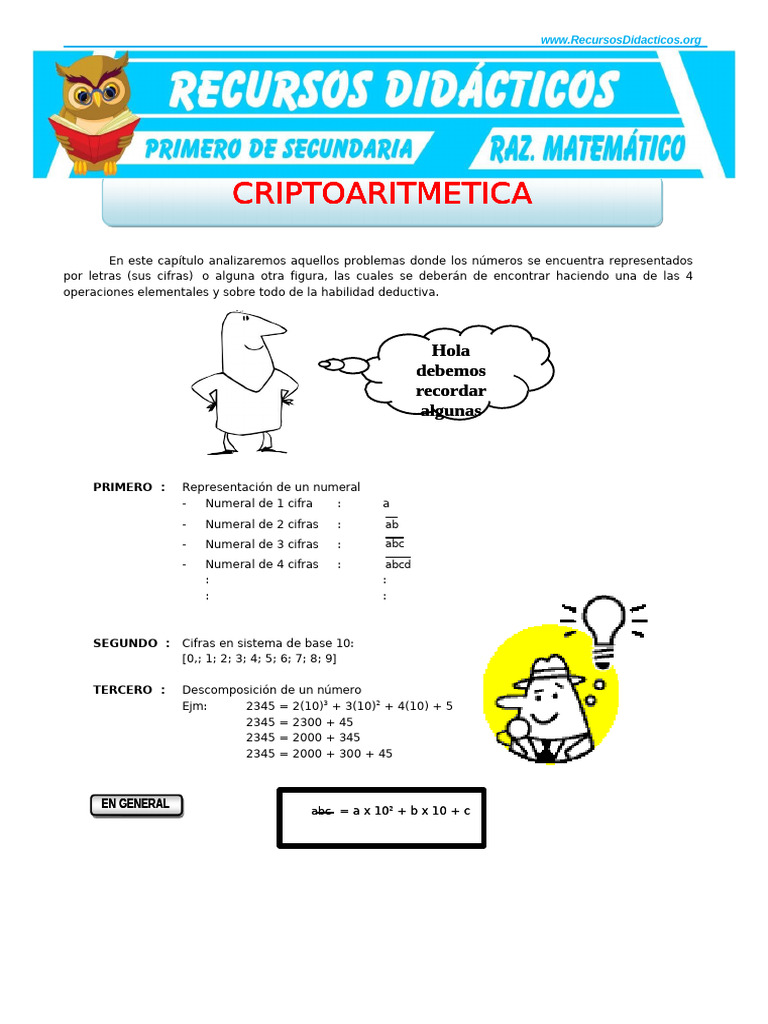 Criptoaritmética | PDF