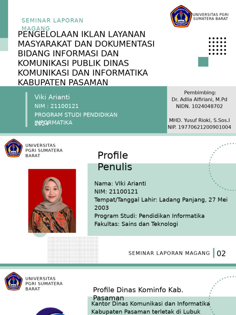 Seminar Laporan Magang | PDF