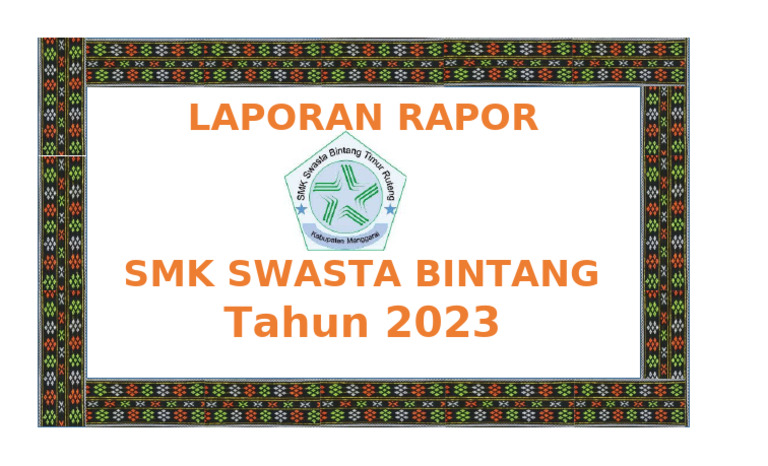 Cover Rapor Pendidikan 2023 | PDF