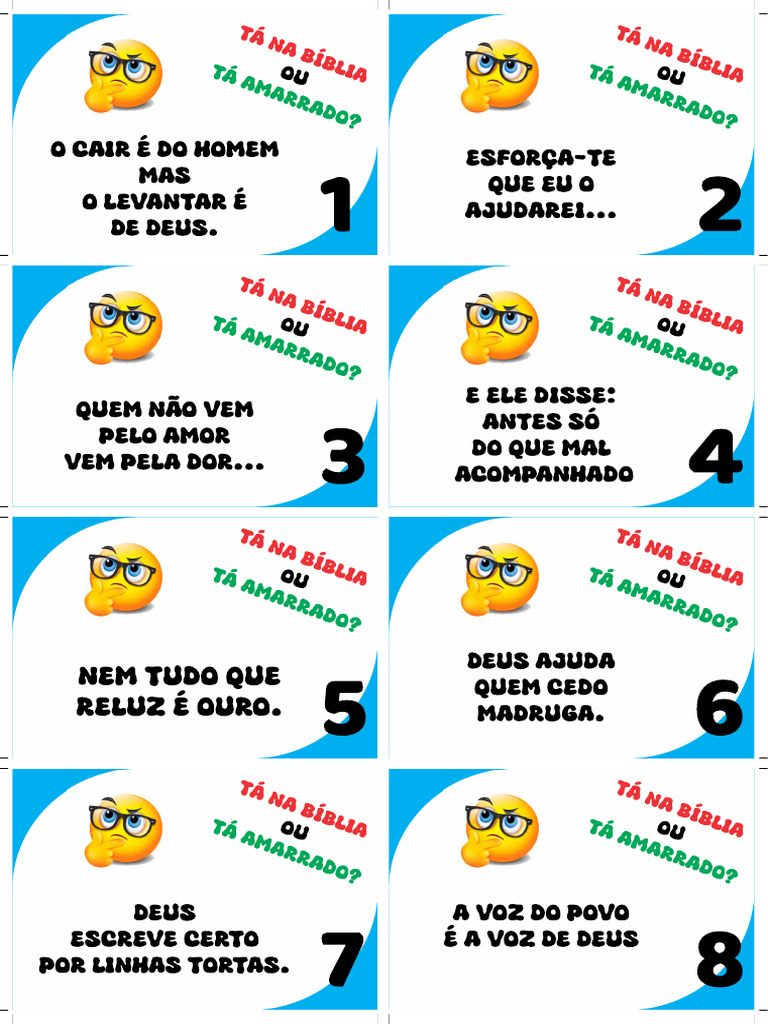 Ta Na Biblia Ta Amarrado (Impressão) | PDF
