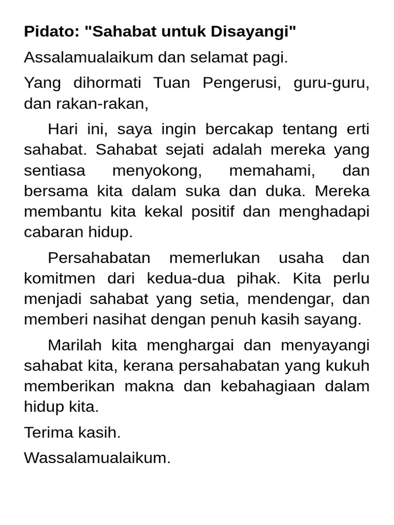 Teks Pidato | PDF