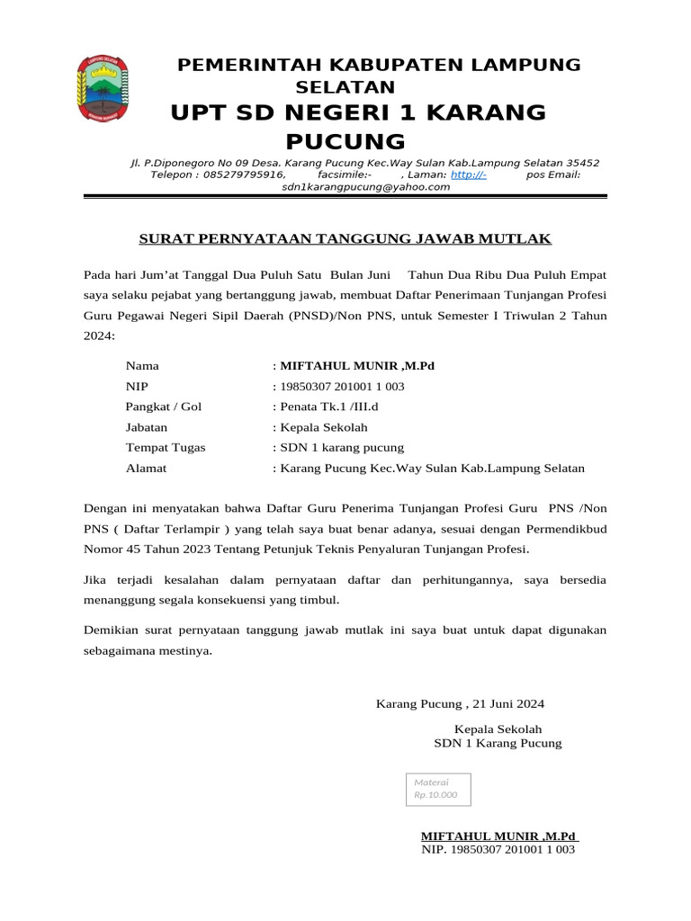 SPTJM Guru Serti 2024 | PDF