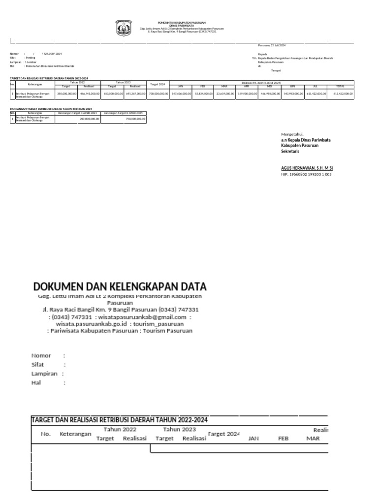 Pemenuhan Dokumen Retribusi Daerah | PDF