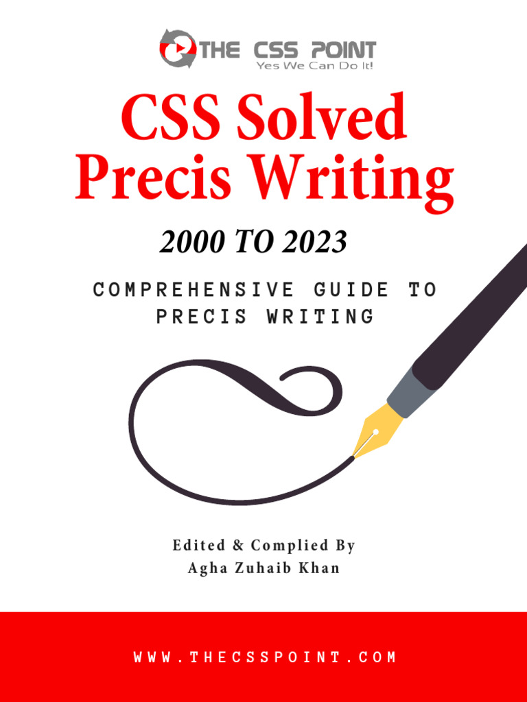 CSS Solved Precis Writing From 2000 To 2023 Agha Zuhaib Khan | PDF