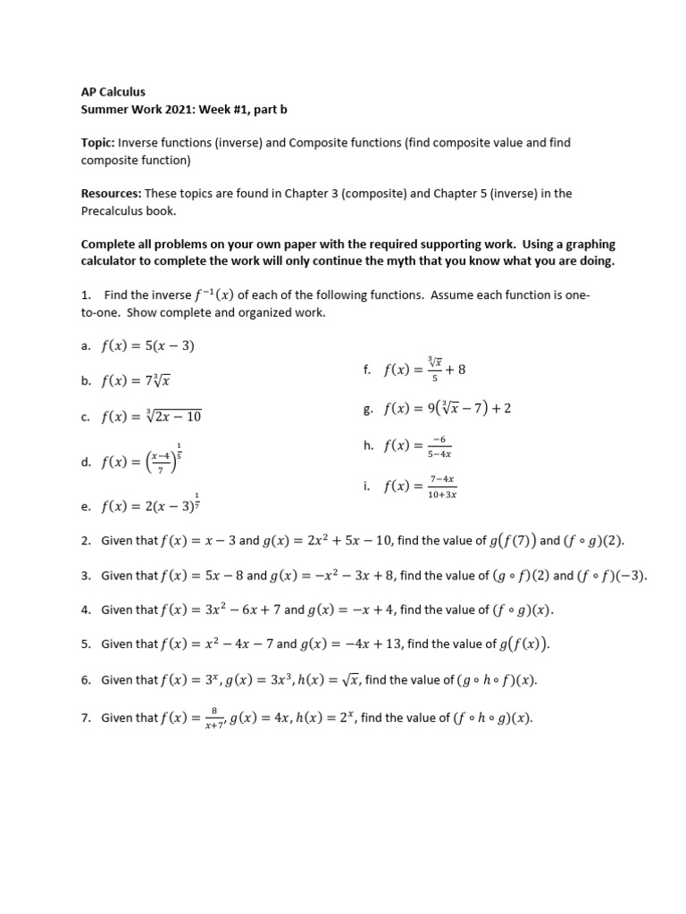 APC Summer 2021 Week 1b | PDF