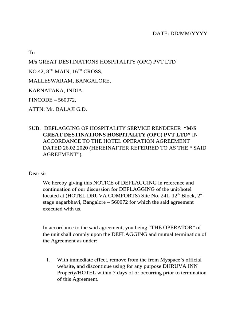 Babu Reddy - Deflagging - Druva Inn | PDF | Civil Law (Legal System ...