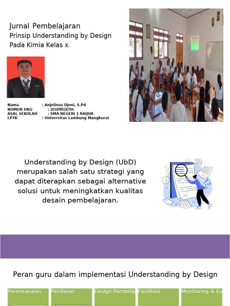 Jurnal Pembelajaranku Topik Understanding by Design 1 | PDF