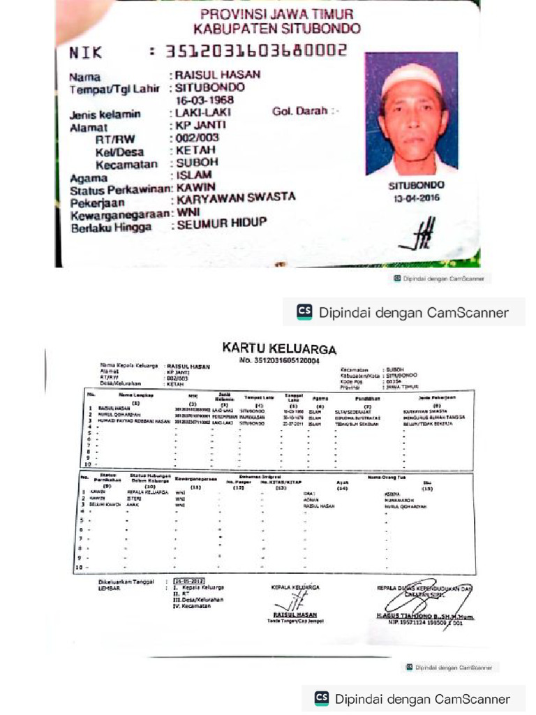 Berkas PKL Raisul Hasan KTP, Sku, SPP | PDF
