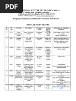 IGNOU Study Centre Timings and Codes | PDF | Delhi