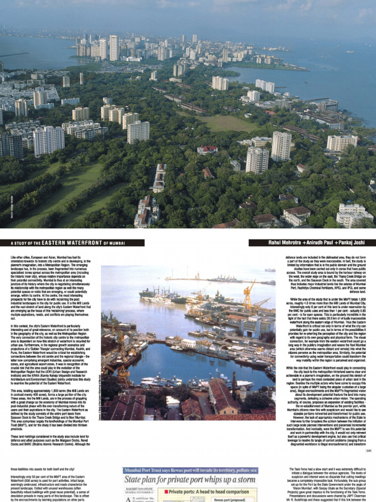 30 A Study of The Eastern Waterfront of Mumbai | PDF